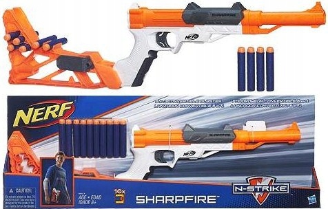 HASBRO A9315 NERF - N-STRIKE SHARPFIRE - 7640056190 - oficjalne archiwum Allegro