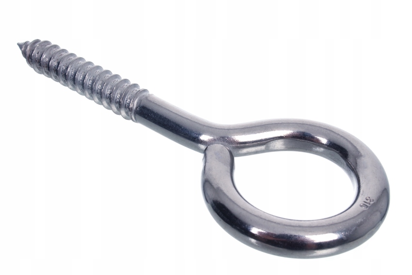 Hak huśtawkowy z gwintem do drewna nierdzewny M10 - 10615013935 ...
