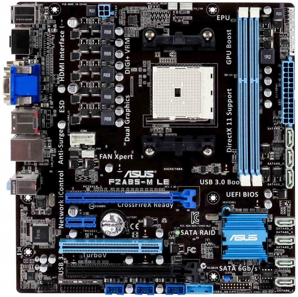 PŁYTA ASUS F2A85-M LE AMD A85X s.FM2 DDR3 microATX - 12644196243 - oficjalne archiwum Allegro