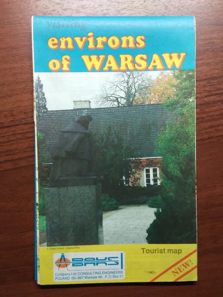 Zwiedzamy okolice Warszawy mapa 1990 r. - 13037796592 - oficjalne ...