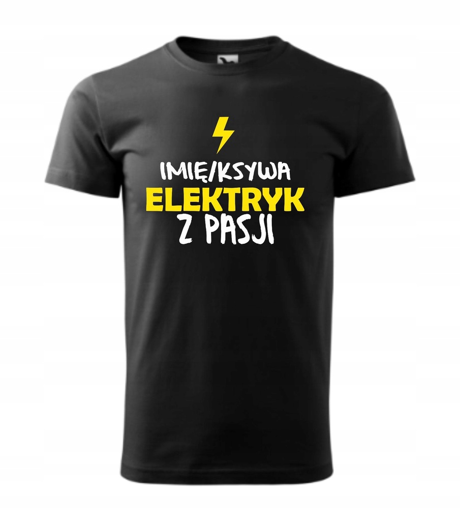 Koszulka ELEKTRYKA męska bawełna PREMIUM elektryk - 11930005941 - oficjalne archiwum Allegro