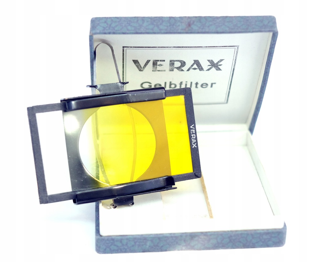 filtr żółty VERAX Stopniowy z uchwytem nr27 vintag - 11976403218 - oficjalne archiwum Allegro