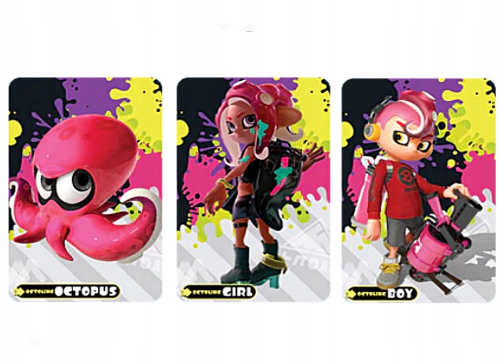 Amiibo Splatoon 3 i 2 Octoling Girl, Boy, Octopus - 12863155163 - oficjalne archiwum Allegro