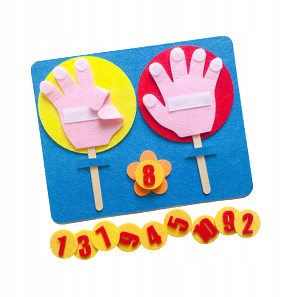 Educational Math Game Felt Board Finger Numbers - 13395924549 ...