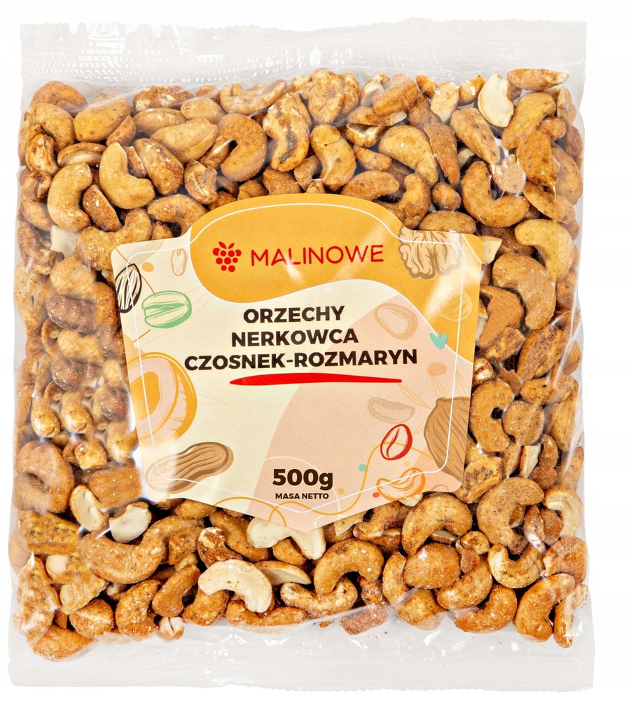 ORZECHY NERKOWCA Z CZOSNKIEM I ROZMARYNEM 500G - 12941485056 - oficjalne archiwum Allegro
