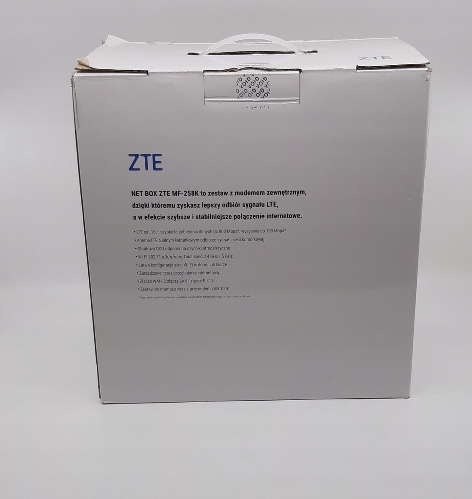 Router ZTE MF258 4G ODU-IDU LTE cat. 15 - 12589346788 - oficjalne ...