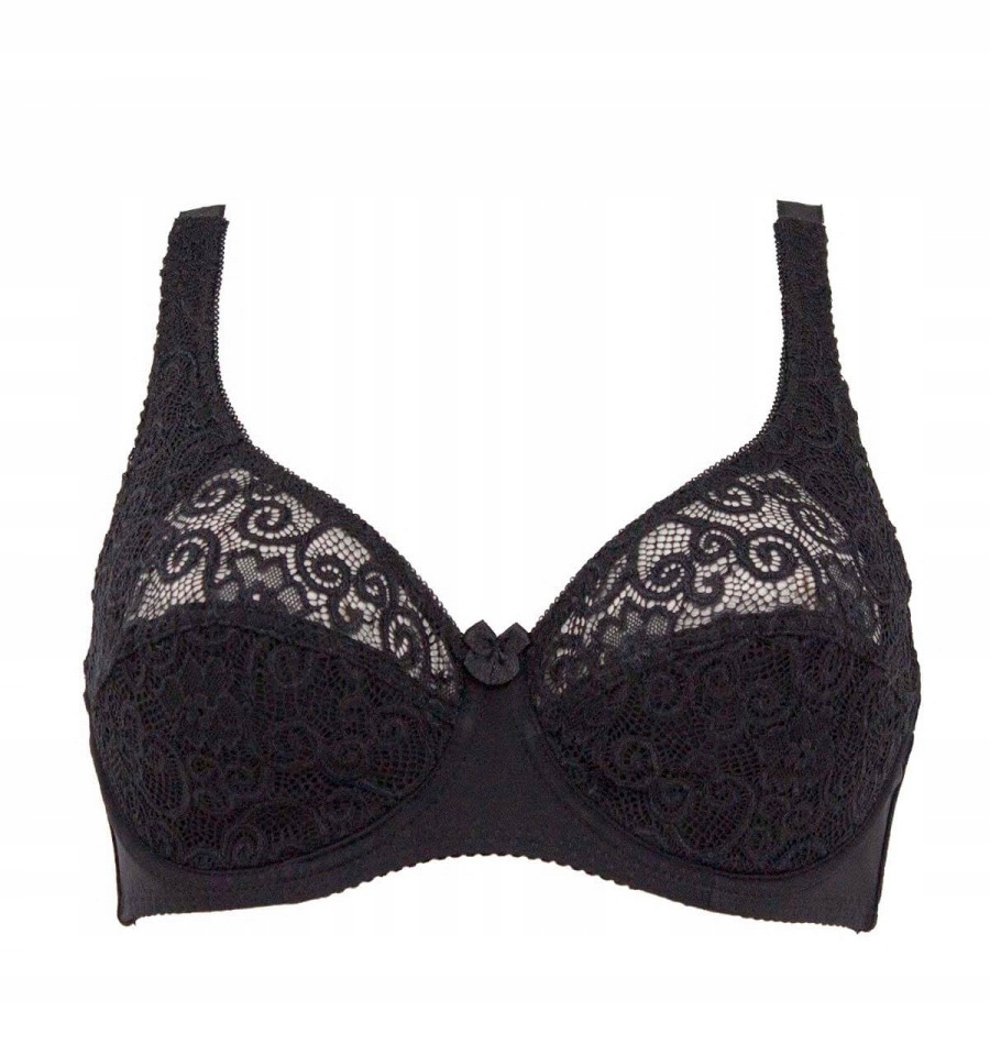 ANFEN MIĘKKI BIUSTONOSZ STANIK CZARNY 85D - 14018488638 - oficjalne archiwum Allegro