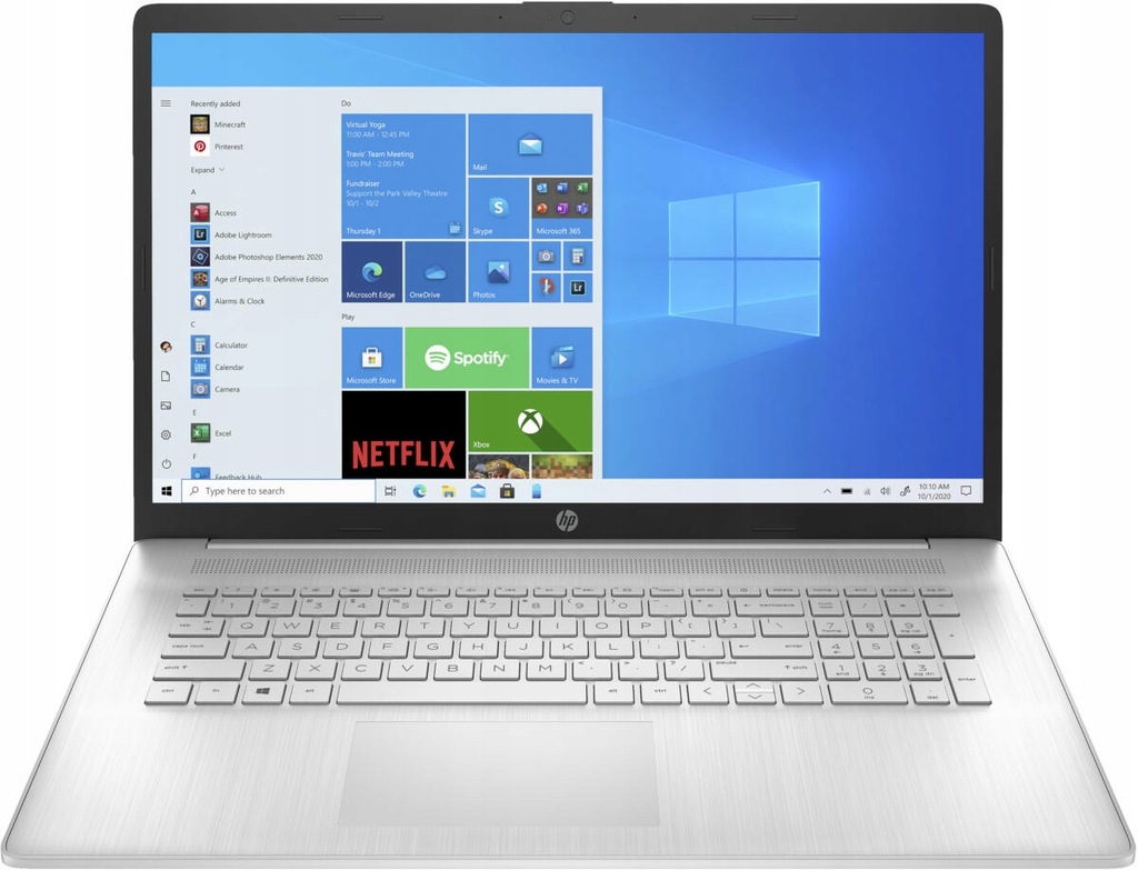 Laptop HP 17 QUAD Intel N5030 16GB 128SSD HD+ Dotyk 17,3'' Win11 Srebrny - 17460622831 ...