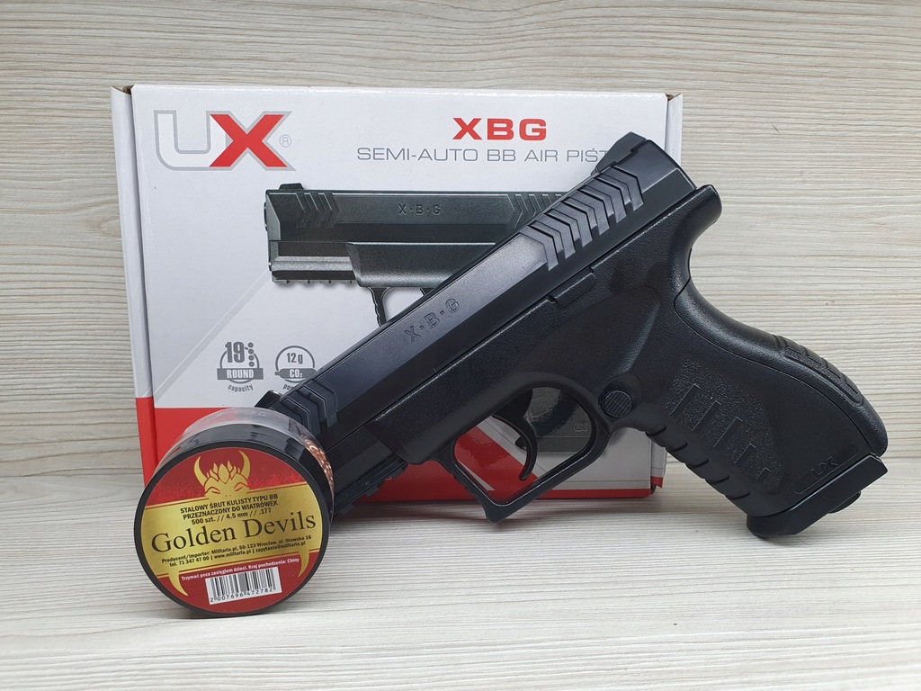 PISTOLET UMAREX UX XBG 4,5 MM CO2 12 G - 12208703093 - oficjalne archiwum Allegro