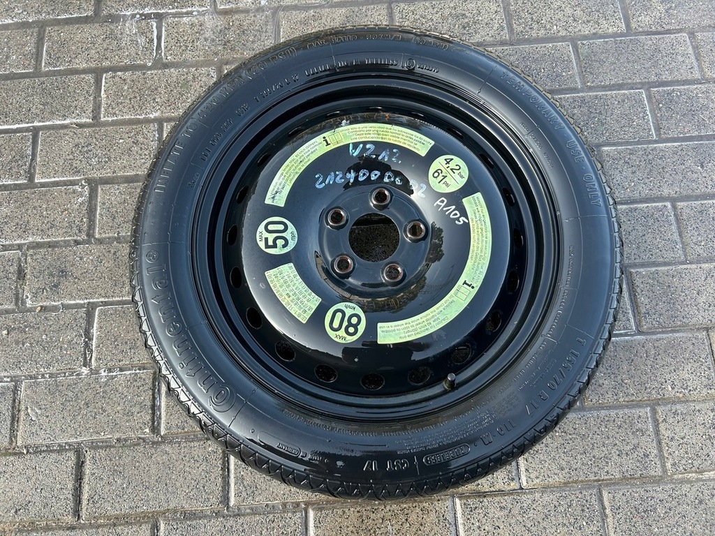 MERCEDES W212 KOŁO DOJAZDOWE DOJAZDÓWKA 155/70 17' - 14398968194 ...