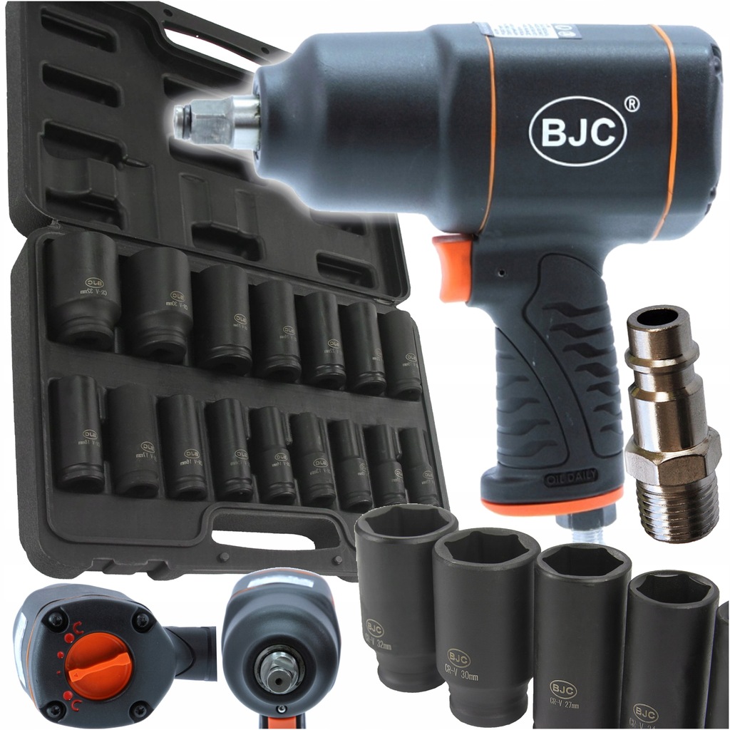 KLUCZ UDAROWY pneumatyczny DO KÓŁ NASADKI 1/2 BJC - 11022629284 - oficjalne archiwum Allegro