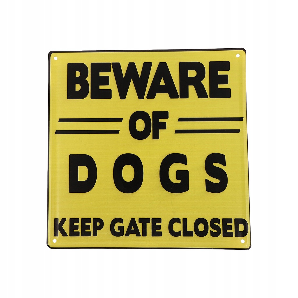 Be Careful Dog Tin Painting Lawn Signs Notice - 14293650123 - oficjalne ...