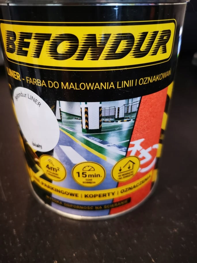 Farba do betonu Betondur Liner biała 0,75l Okazja - 11929935838 ...