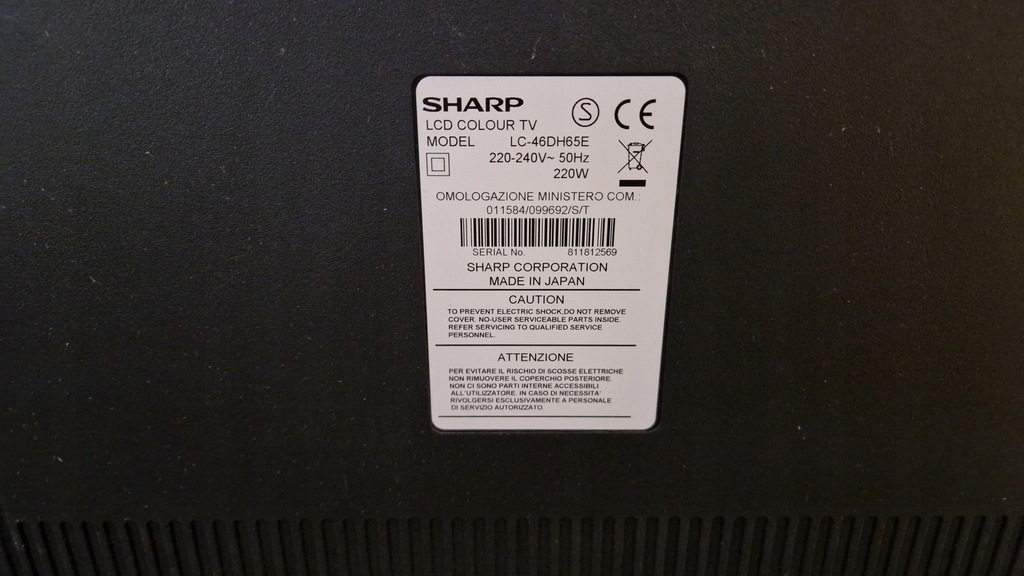 Telewizor LCD Sharp LC-46DH65E 46" Full HD czarny - 13282017728 ...