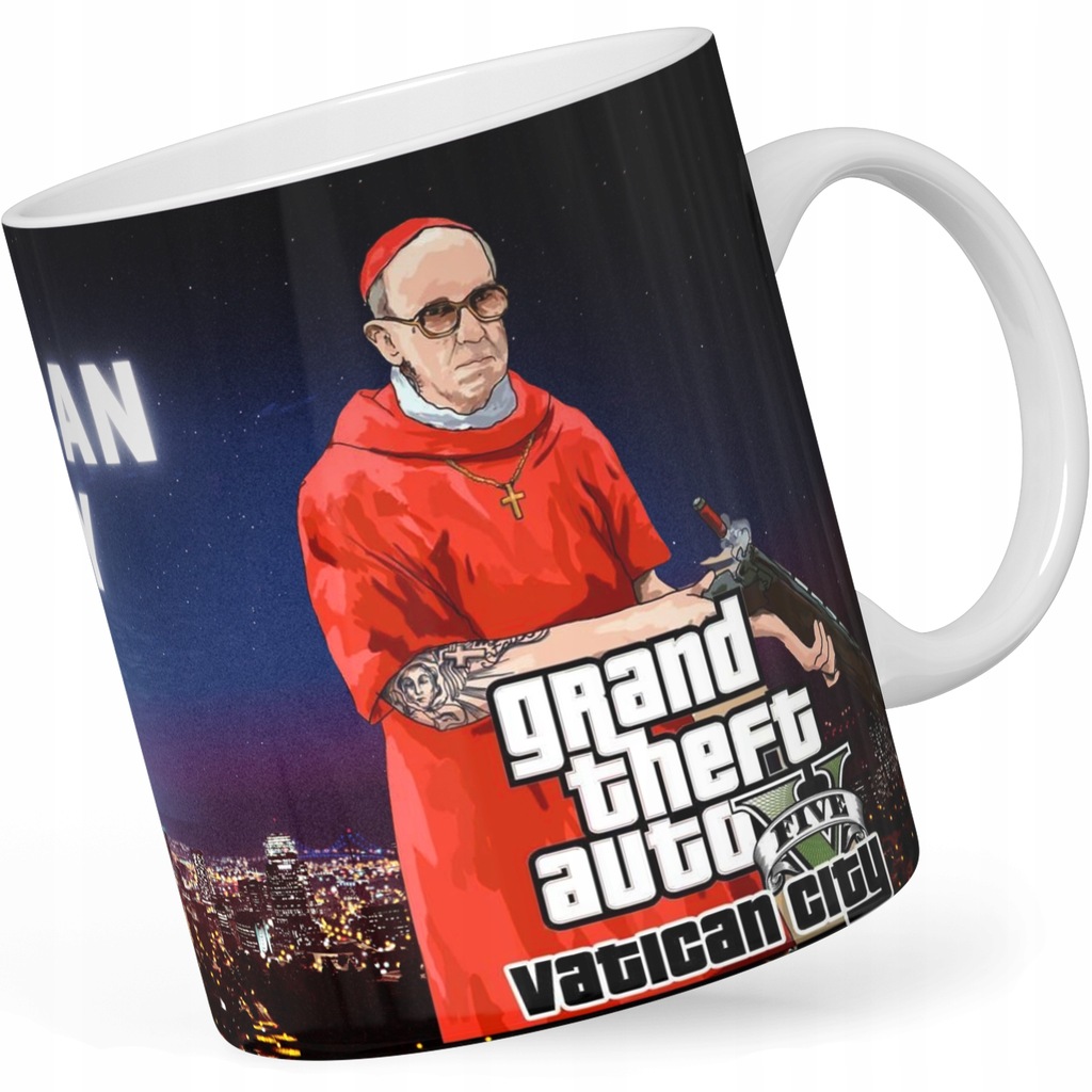 KUBEK PREZENT PAPIEŻ FRANCISZEK GTA WADO VICE MEME - 12957742281 ...