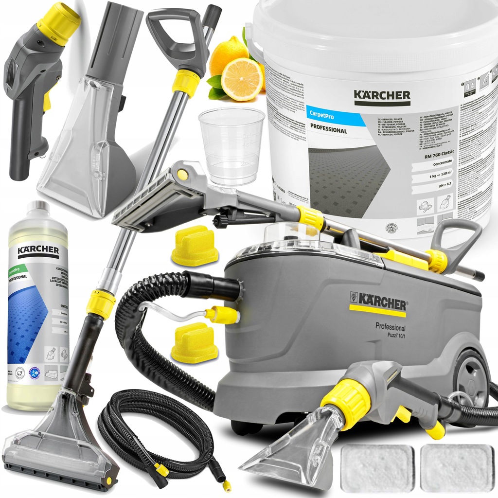 KARCHER PUZZI 10/1 ODKURZACZ PIORĄCY +PROSZEK 10KG - 12327350524 ...