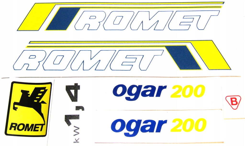 ROMET OGAR 200 NAKLEJKI DUŻY KOMPLET - 9431455650 - oficjalne archiwum ...