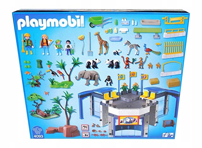 PLAYMOBIL 4093 Ogromne Zoo słoń żyrafa pandy - 9123682642 - oficjalne ...