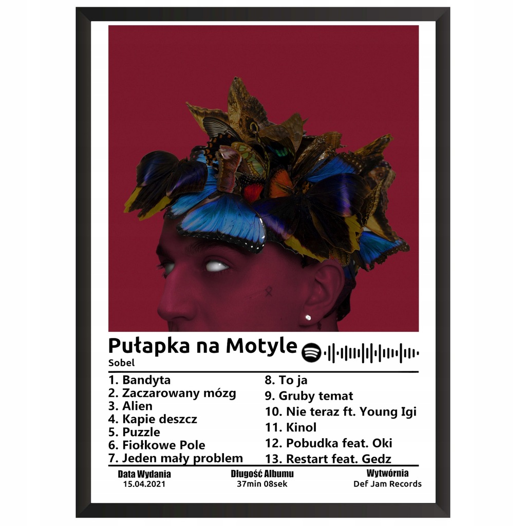 Sobel Pułapka na Motyle Plakat Obraz z albumem w ramce Prezent - 14766378416 - oficjalne ...
