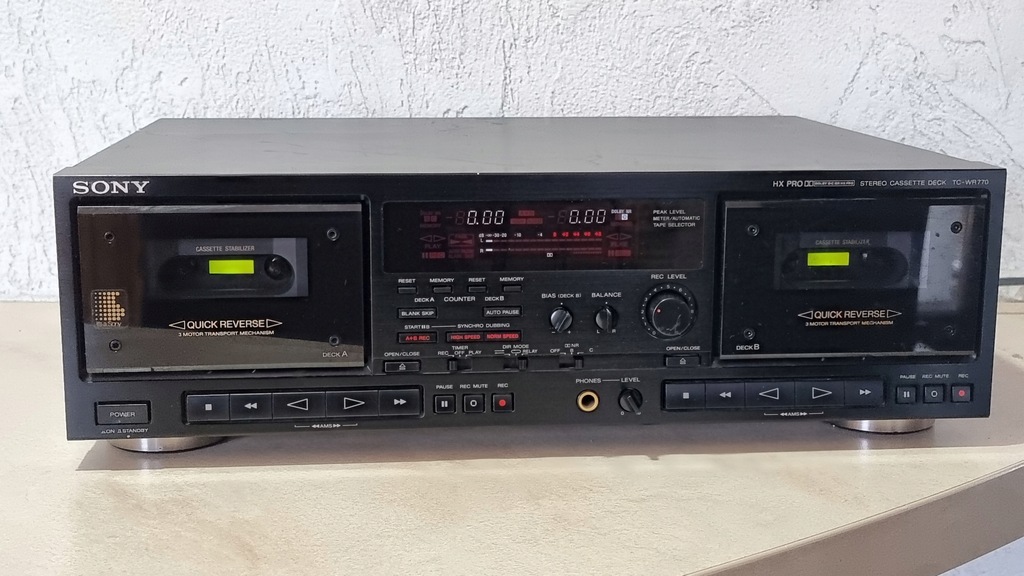 Magnetofon catette deck SONY TC WR 770 - 12665986893 - oficjalne ...