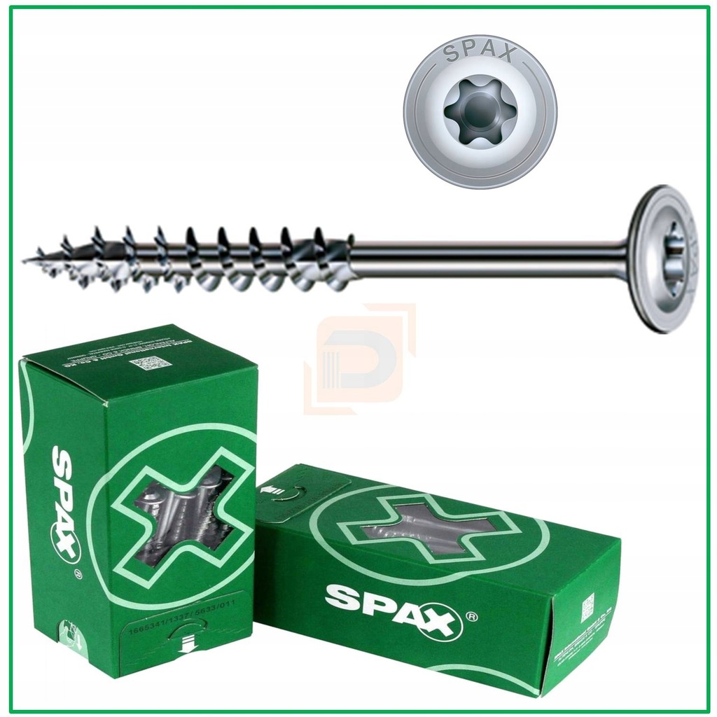 Spax wkręty do drewna 8 x 100mm talerz Wirox (50) - 12550830175 ...