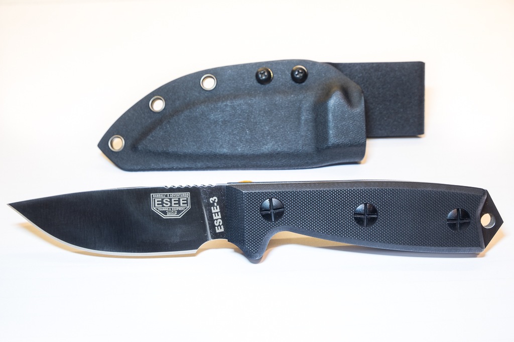 Nóż Rowen Esee 3, bushcraft, EDC, full-tang, black - 7445201009 ...
