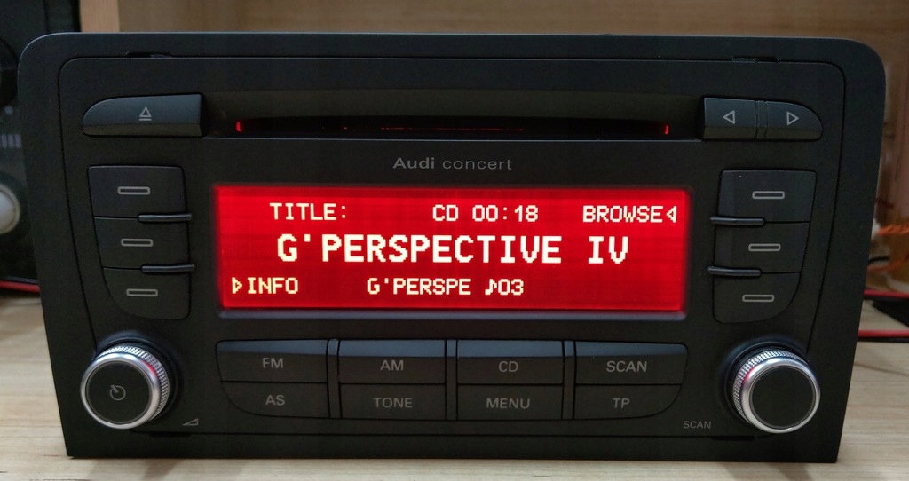 RADIO ORYGINALNE Mp3 AUDI A3 8P CONCERT 8P0035186 - 13523369698 - oficjalne archiwum Allegro