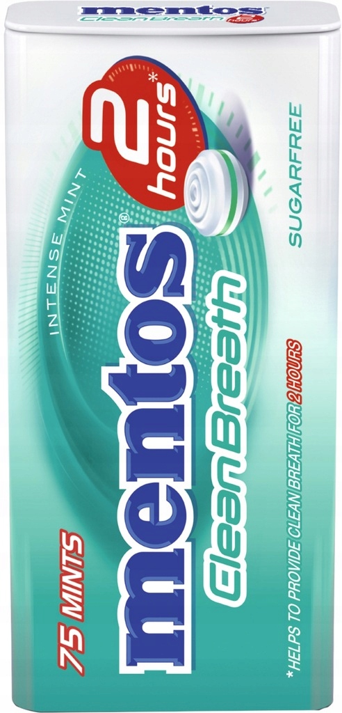 MENTOS CLEAN BREATH PASTYLKI BEZ CUKRU MIĘTA 52,5G - 13718635727 ...