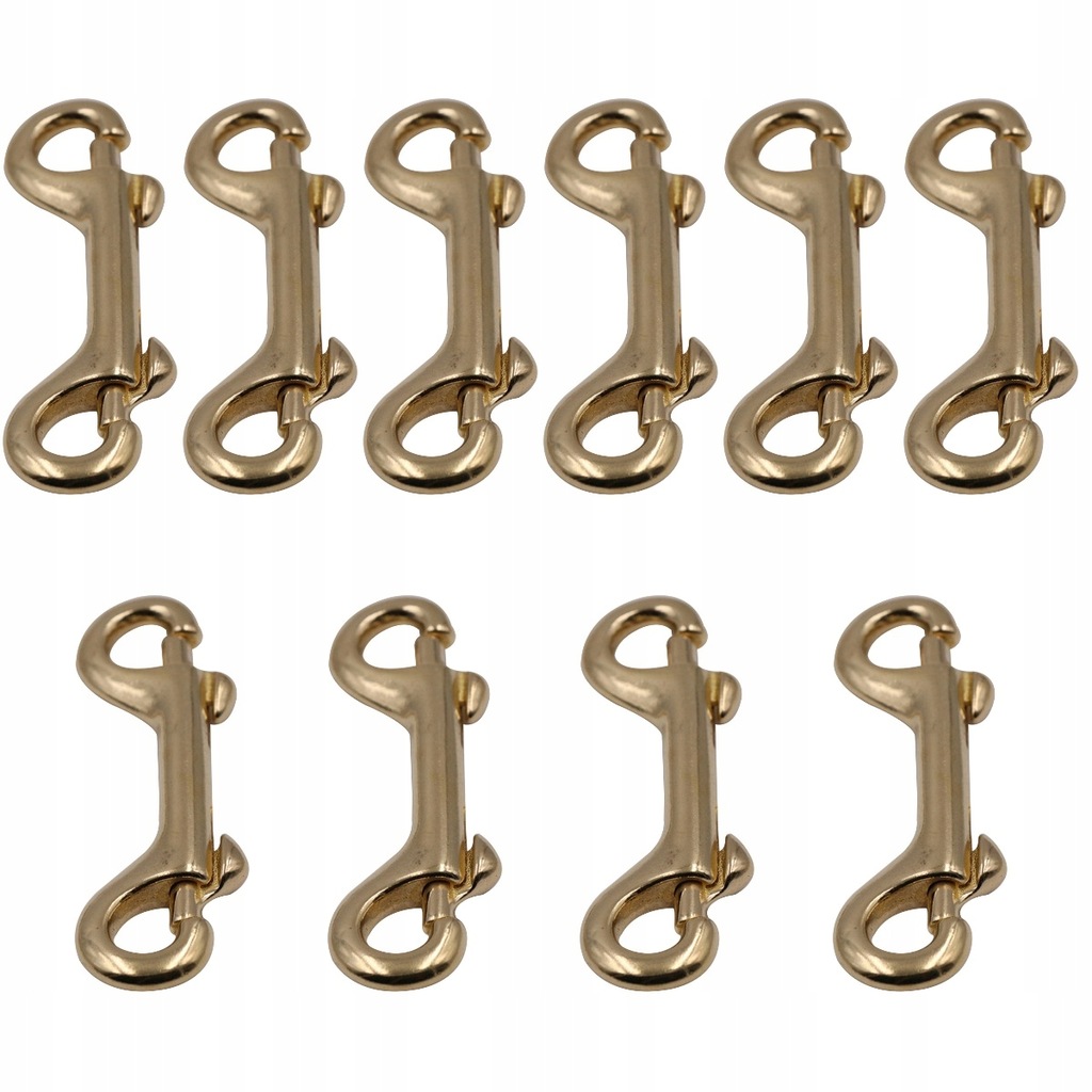 10x Brass Clips Horse Leash Brass Snaps Brass Clip - 13198680676 - oficjalne archiwum Allegro