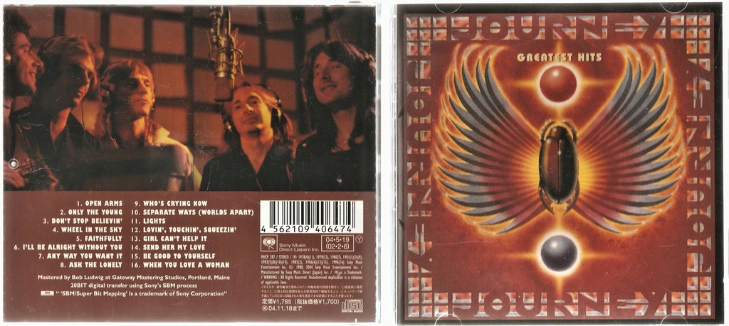 Journey Open Arms Greatest Hits - 12627443997 - oficjalne archiwum Allegro