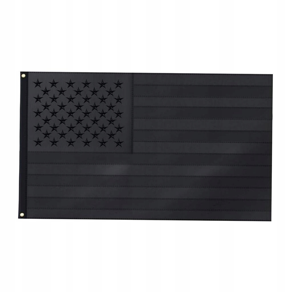 All Black American Flag 3x5 Ft US Flag, Embroidered Stars, Sewn Stripes ...