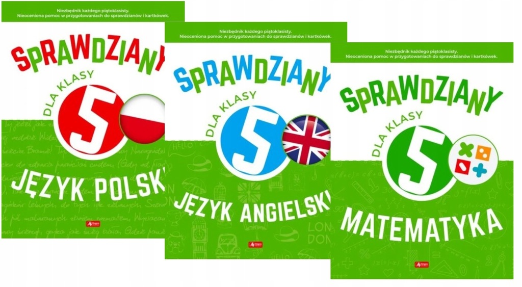 Sprawdziany dla klasy 5 ZESTAW Ang Pol Mat - 9892105100 - oficjalne ...