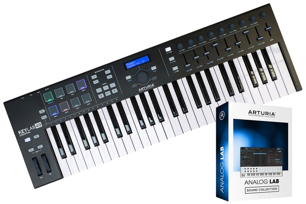 Arturia KeyLab 49 Essential CZARNA + ANALOG LAB - 11352068360 ...