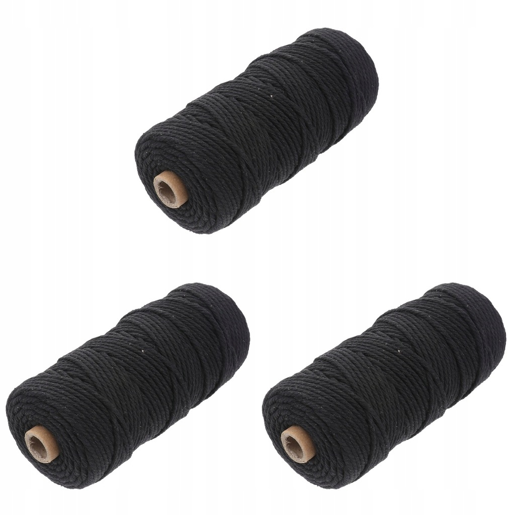 3x Makrama ciąg Macrame liny Macrame pleciona lina - 12635274081 ...