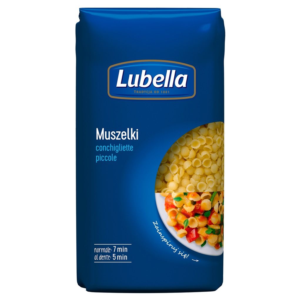 Lubella makaron muszelki małe 500 g - 10003669970 - oficjalne archiwum ...