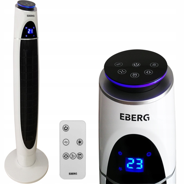 Wentylator kolumnowy EBERG ACUM podłogowy LED iON - 11940756602 ...