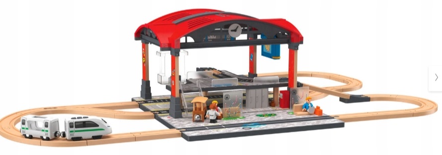 PLAYTIVE KOLEJKA DREWNIANA DWORZEC KOLEJOWY 347 - 12733742362 ...