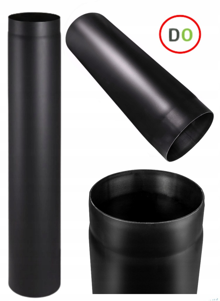 RURA PIECOWA DYMNA KOMINOWA fi 180 ŻAROODPORNA 1m - 12515861265 - oficjalne archiwum Allegro