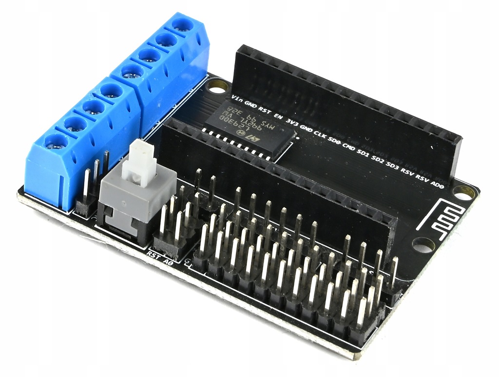Adapter ESP8266 v2 MOTOR SHIELD - NodeMcu ESP12-E sterownik silników DC ...