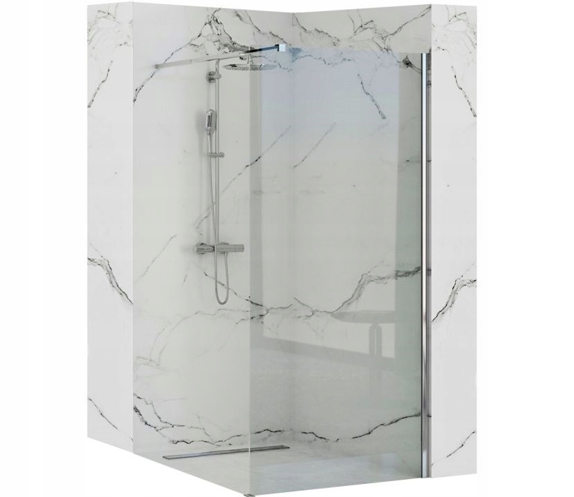 Ścianka szyba prysznicowa Walk-In AERO 90 REA - 7886063294 - oficjalne ...