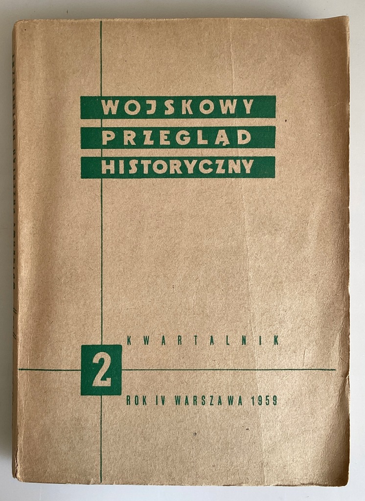 Wojskowy Przegląd Historyczny 1959 * 2 (11) - 12823138242 - oficjalne archiwum Allegro