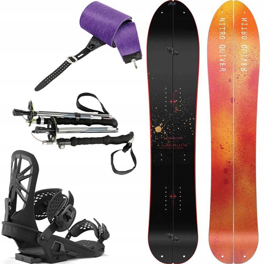 Splitboard NITRO Slash 156cm wiązania M foki KIJE - 11913836125 ...