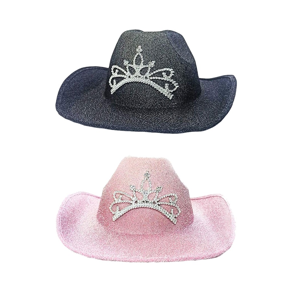 2x Cowboy Hat Western Style Cap Black and Pink - 13009979194 ...