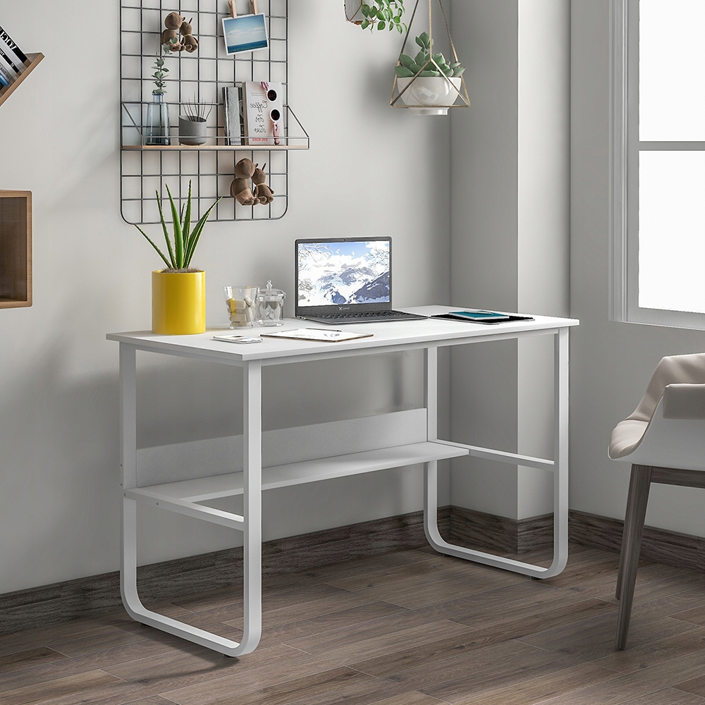 Desk, Computer Desk With Shelf, U-shaped Desk For - 12810598284 ...