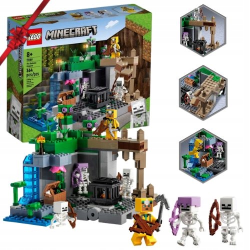 LEGO MINECRAFT LOCH SZKIELETÓW JASKINIA ZOMBIE ZESTAW 21189 ...