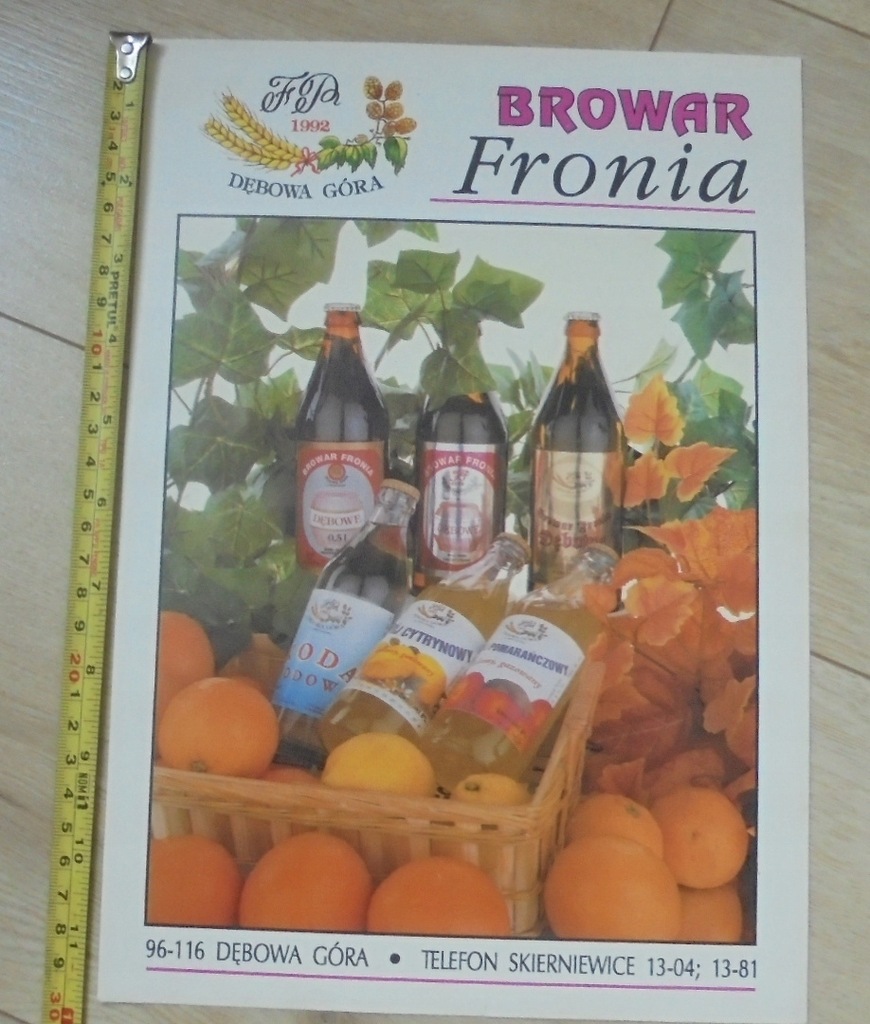 Stara reklama browar Dębowa Góra k Skierniewice - 12444089181 - oficjalne archiwum Allegro