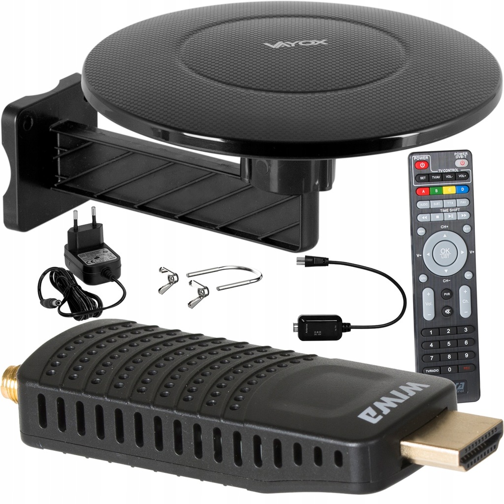 ANTENA DOOKÓLNA + DEKODER TUNER TV NAZIEMNA DVB-T2 - 11778921652 ...