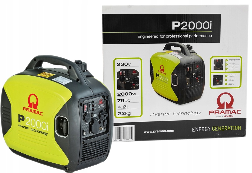 Agregat prądotwórczy PRAMAC P2000i silnik Yamaha - 9860520962 ...
