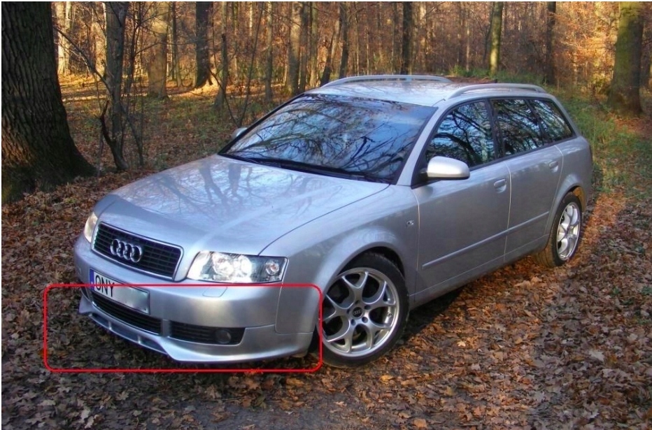 AUDI A4 B6 8E PRZEDNIA DOKŁADKA ZDERZAKA NOWOŚĆ - 13892013808 - oficjalne archiwum Allegro