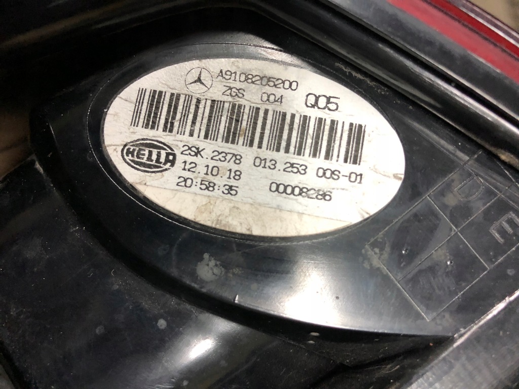 LAMPA LEWY TYŁ MERCEDES SPRINTER W910 9108205200 - 8538805754 ...